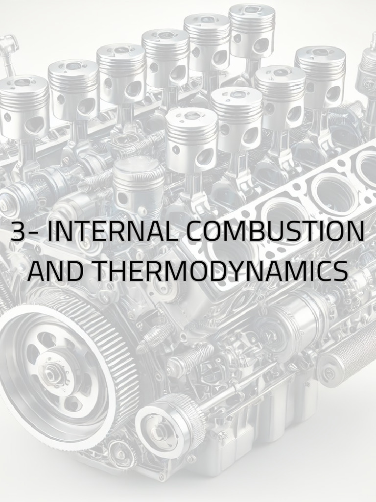 3- INTERNAL COMBUSTION AND THERMODYNAMICS Cover | PDF