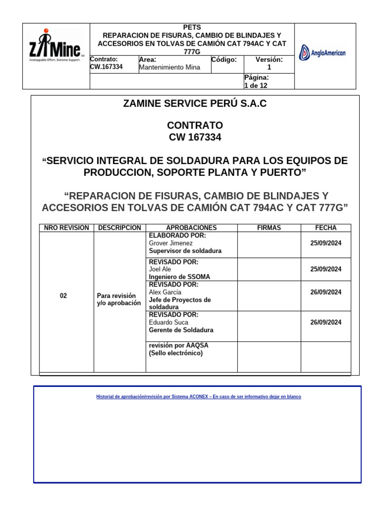 Pets-0026 Reparación de Fisuras, Cambio de Blindajes y Accesorios en ...