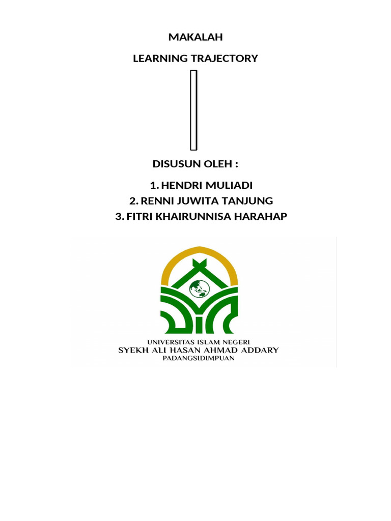 Makalah Learning Trajectory Kelompok 1 | PDF