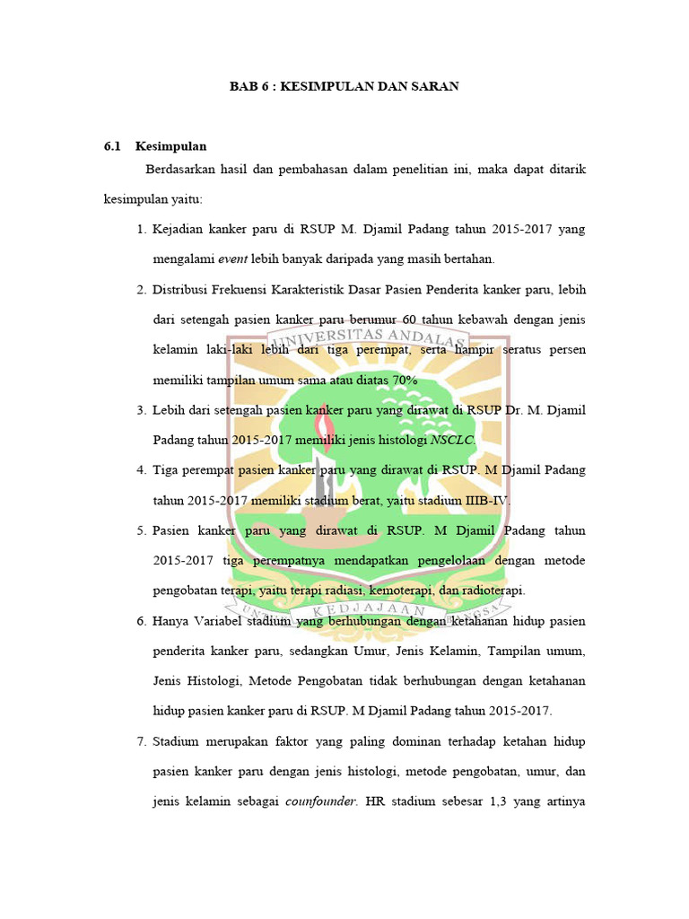 BAB 6 Penutup Kesimpulan | PDF