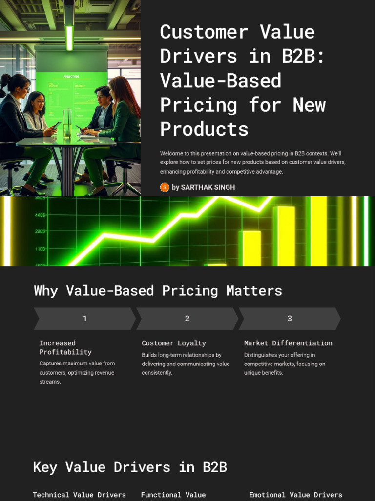 MODULE 2-Customer Value Drivers in A B2B Context Value-Based Price Setting For A New Product | PDF