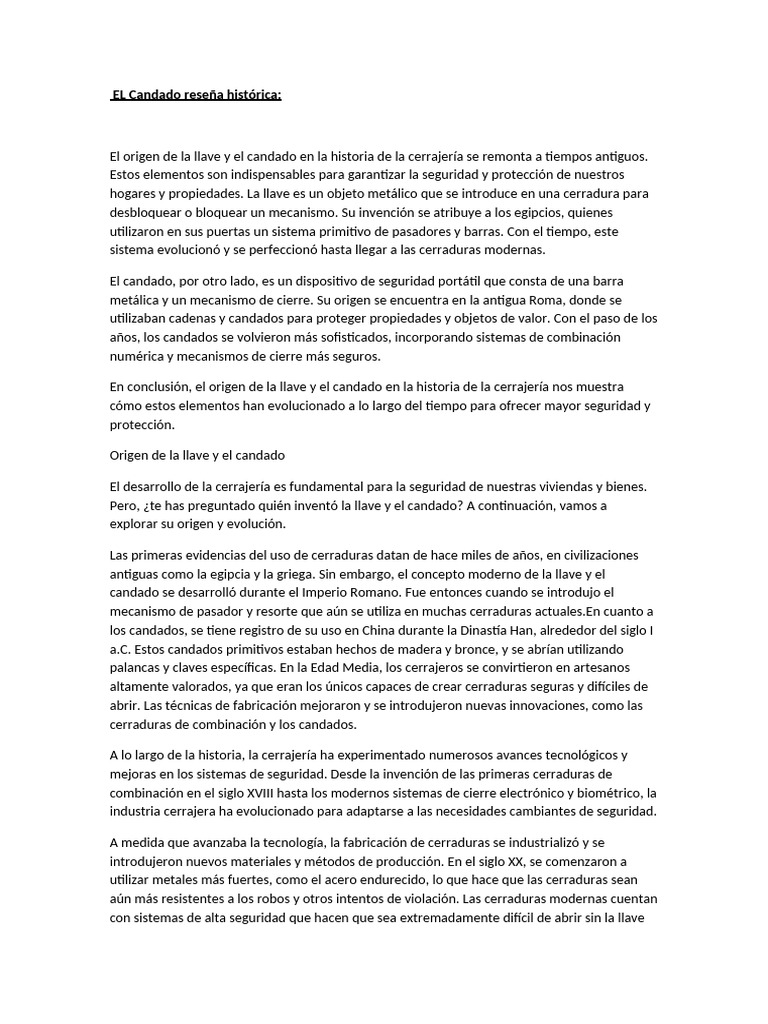 EL Candado | PDF