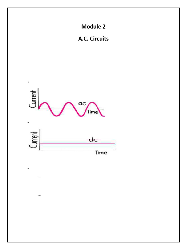 Module 2(AC Circuits) | PDF