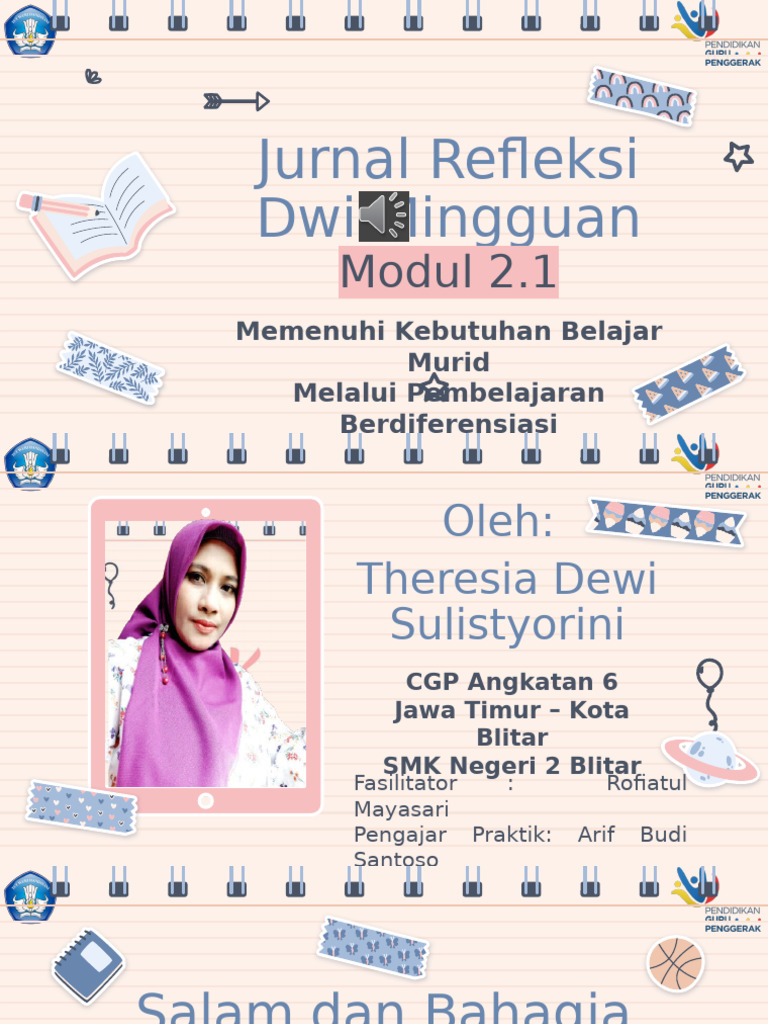 Jurnal Refleksi Dwi Mingguan Modul 2.1 - Theresia Dewi S - CGP A6-39 | PDF