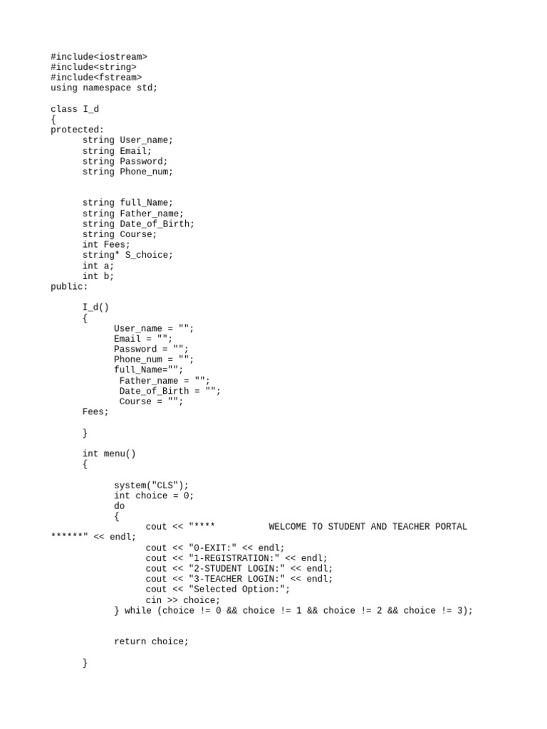 C++ Oop Project | PDF