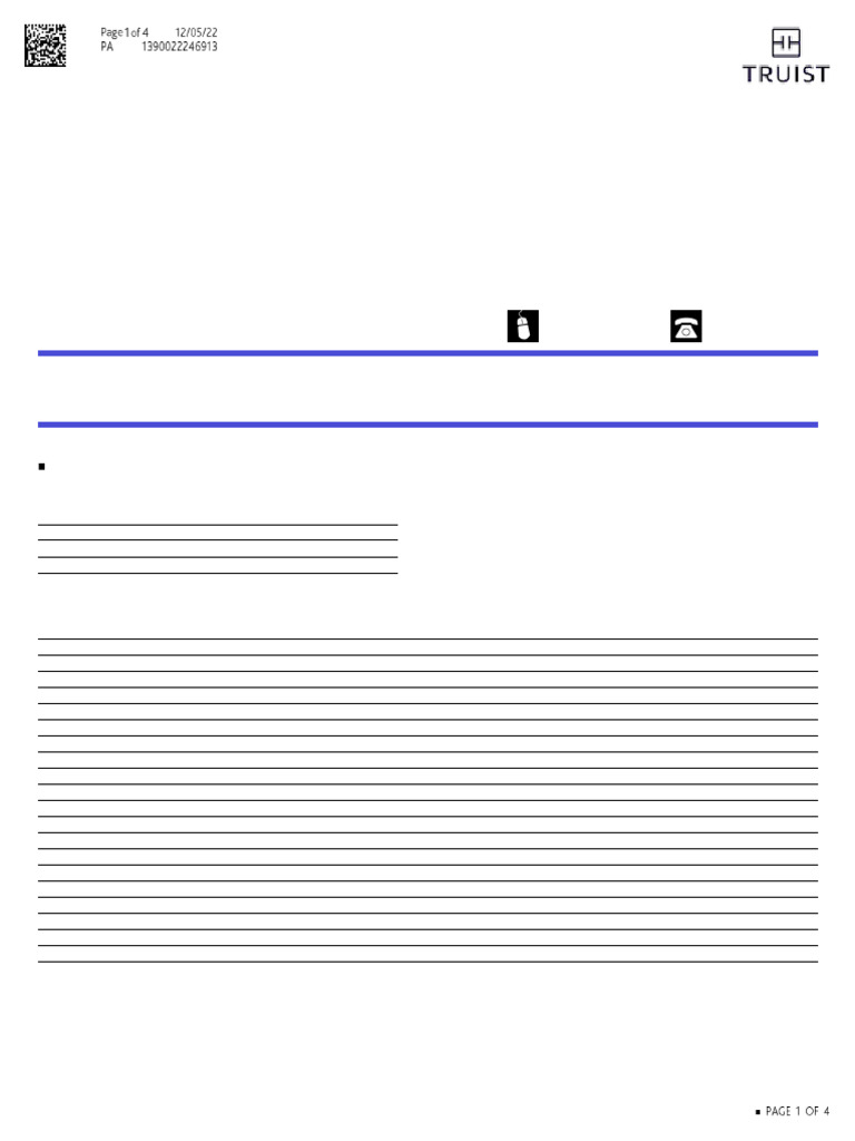 Truist Account Statement Summary | PDF | Overdraft | Credit Card