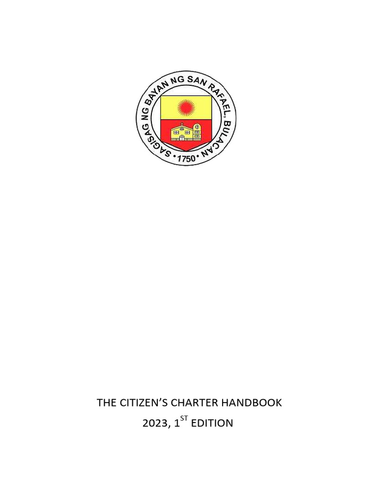 Mgo San Rafael Bulacan Citizens Charter 2023 1st Edition | PDF