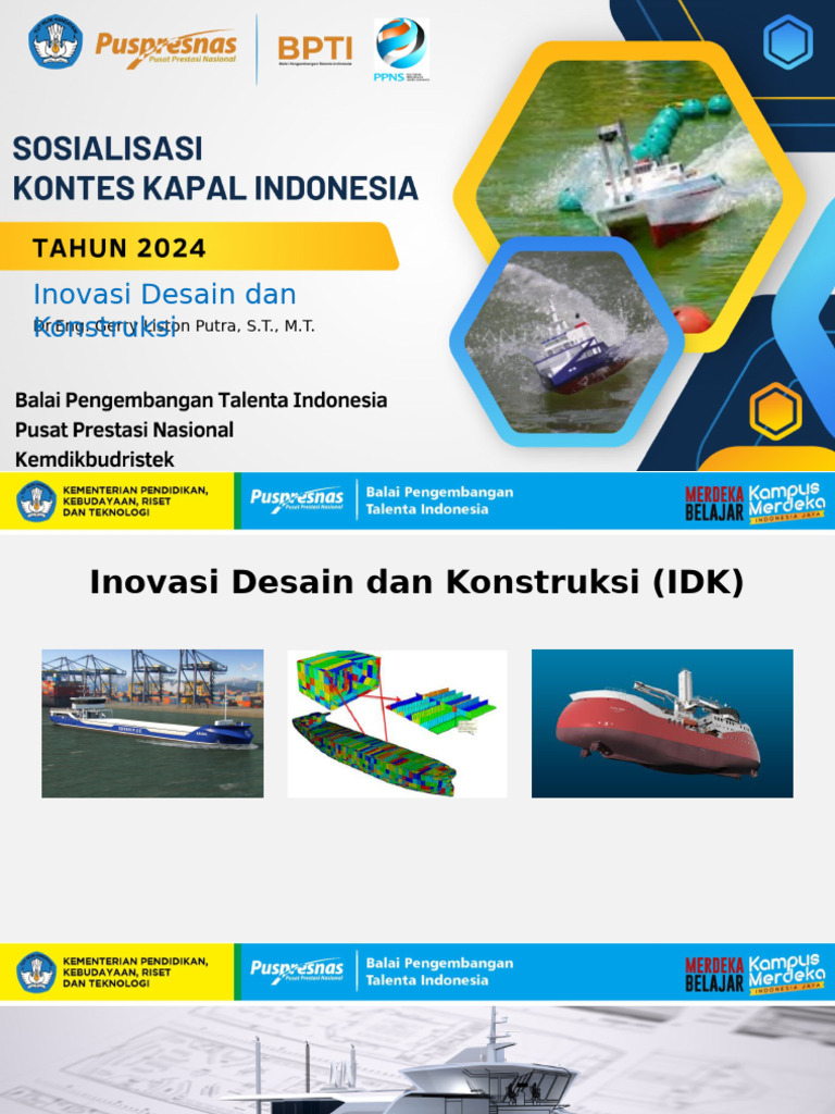 Materi Sosialisasi Inovasi Desain Dan Konstruksi Kki 2024-776536 | PDF