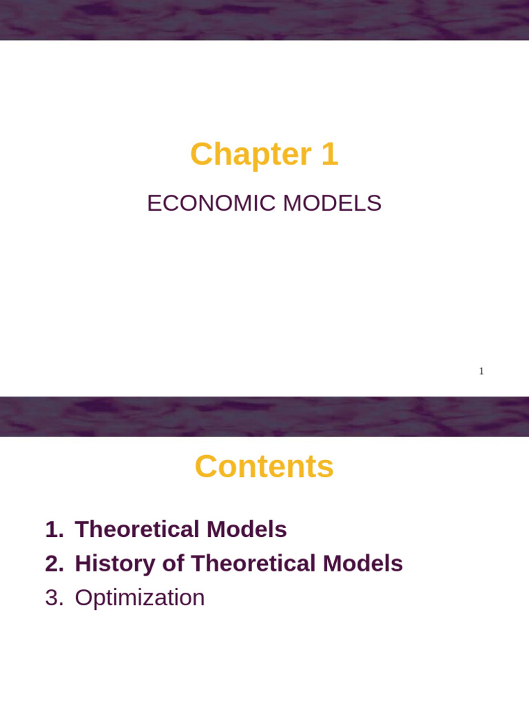 Ch01.Economic Models | PDF