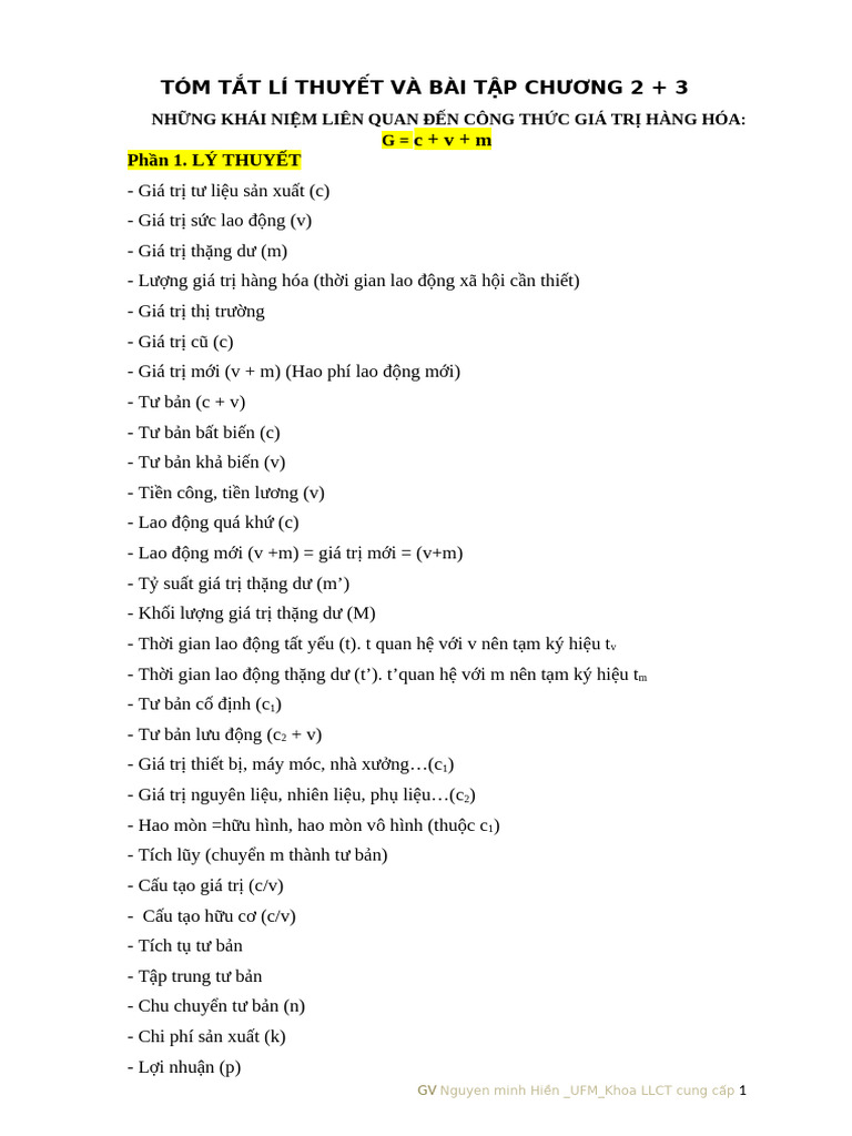 C2 - 3 - Ly Thuyet Va Bai Tap | PDF