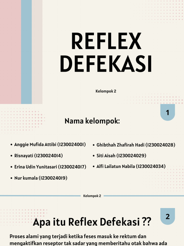 Kelompok 2 - Reflex Defekasi | PDF