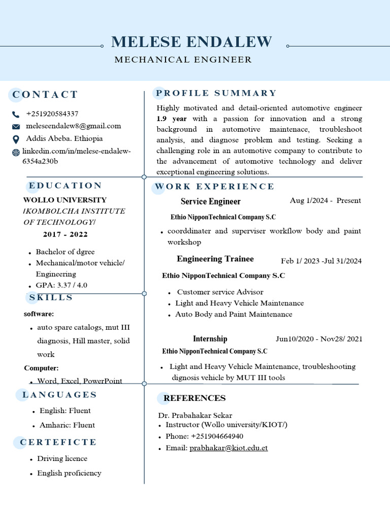 Technical Sales Engineer | PDF