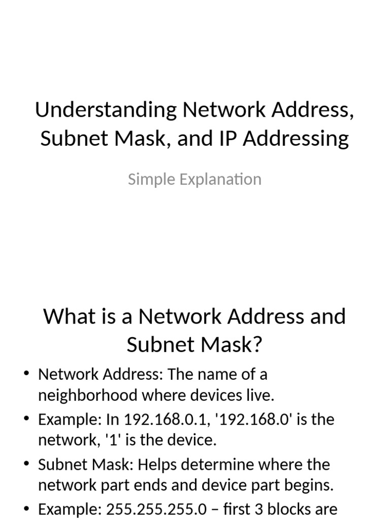 Network Subnetting Presentation | PDF