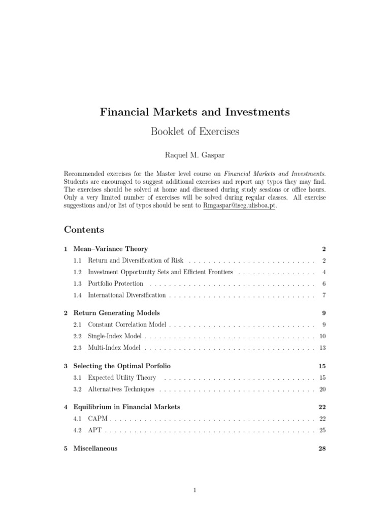 FMI Exercises | PDF