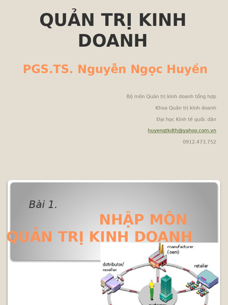 Bai Giang 1 Nhap Mon | PDF