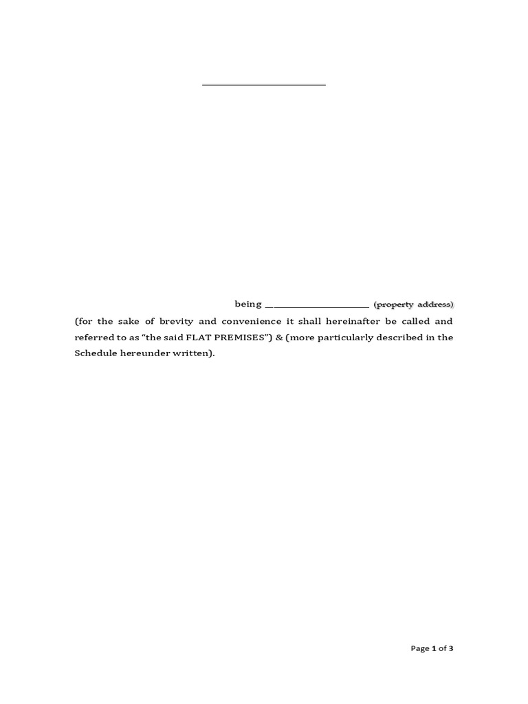 Gift Deed Draft | PDF