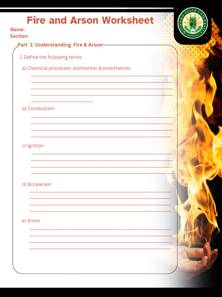 Marasigan, Bhrendan A. - Fire & Arson - Worksheet | PDF