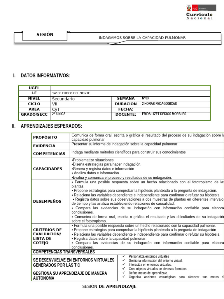 C-2º Ses-Act 5-Cyt Und 3 | PDF