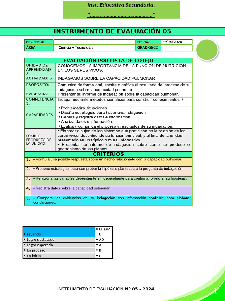 C-2º LC Act 5 - Cyt-Und 3 | PDF