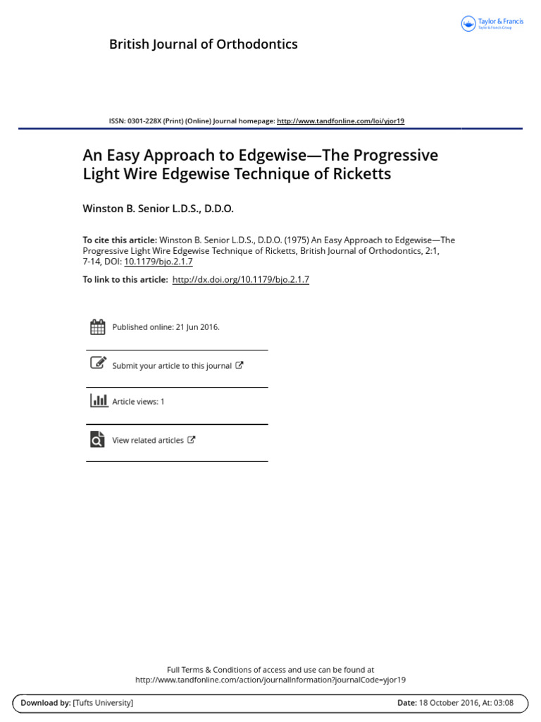 An Easy Approach To Edgewise-The Progressive Light Wire Edgewise ...