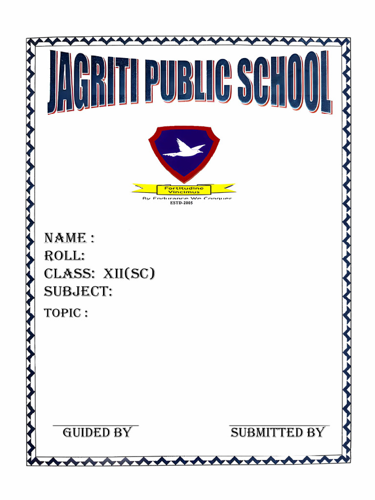 Mathematics Activity Front Page | PDF