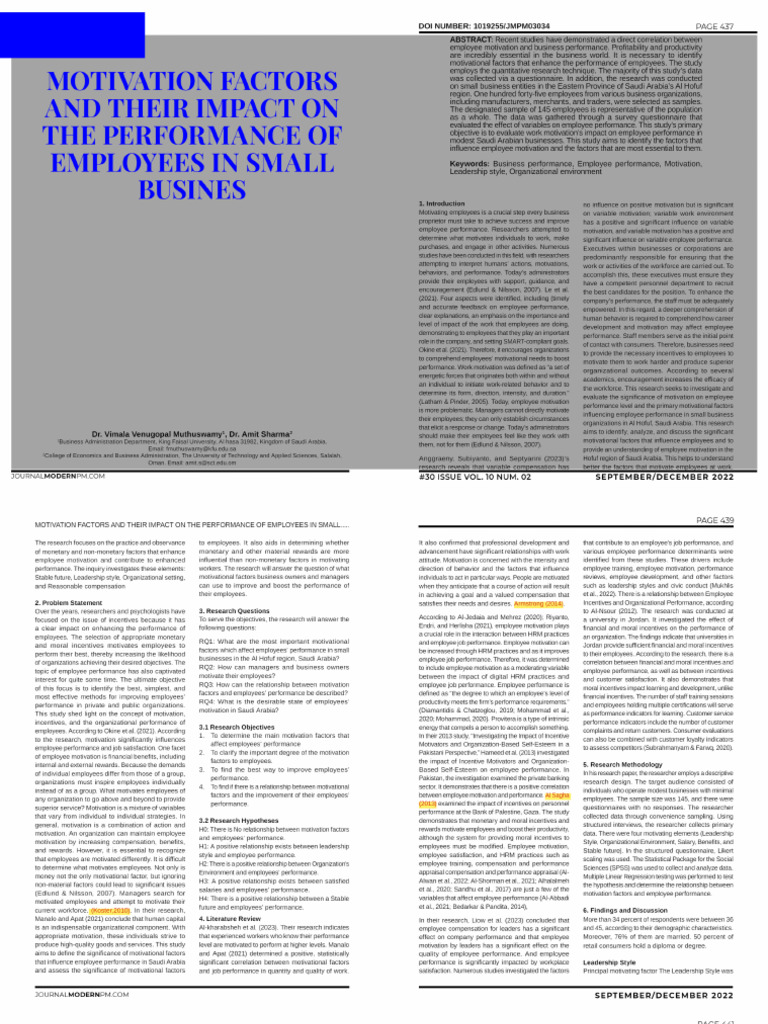 Published Paper SMALL BUSINESS | PDF