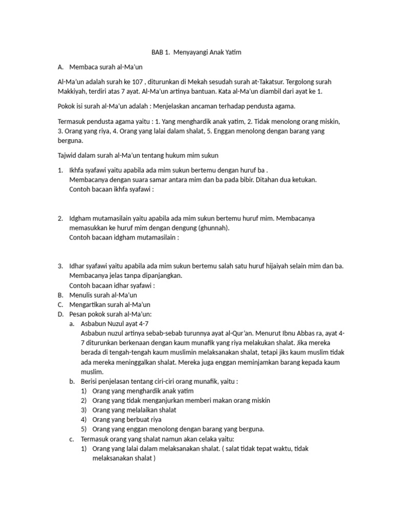 Rangkuman KLS 5 | PDF