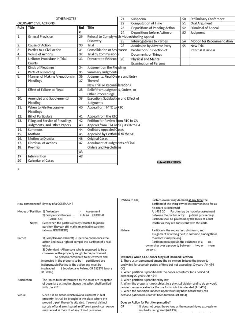 CivPro2 Finals Reviewer | PDF