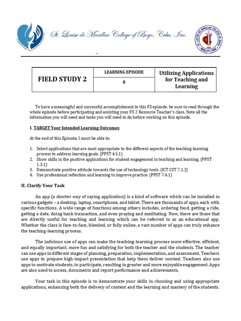 FS 2 - Learning Episode 8 | PDF