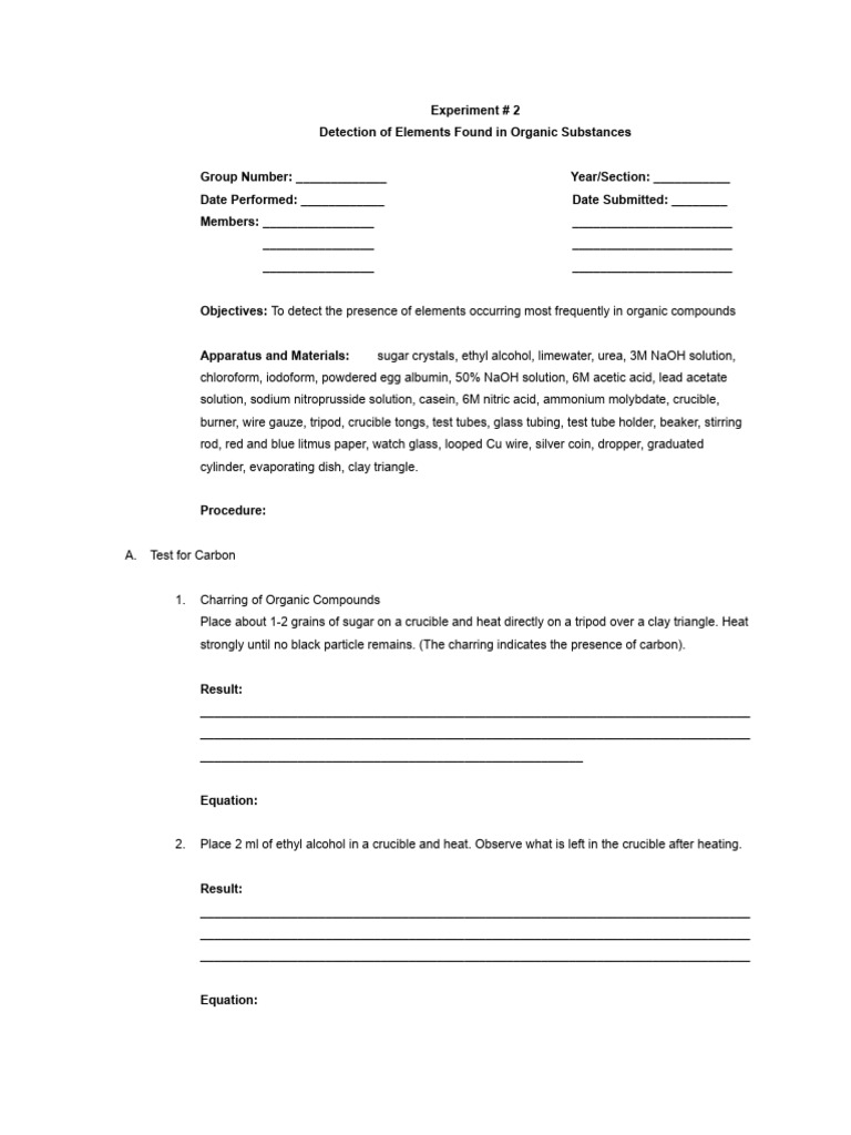 Experiment # 2 | PDF