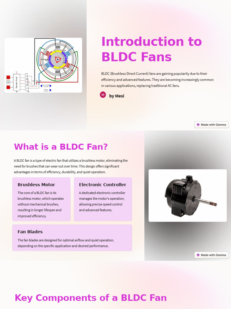 Introduction To BLDC Fans | PDF