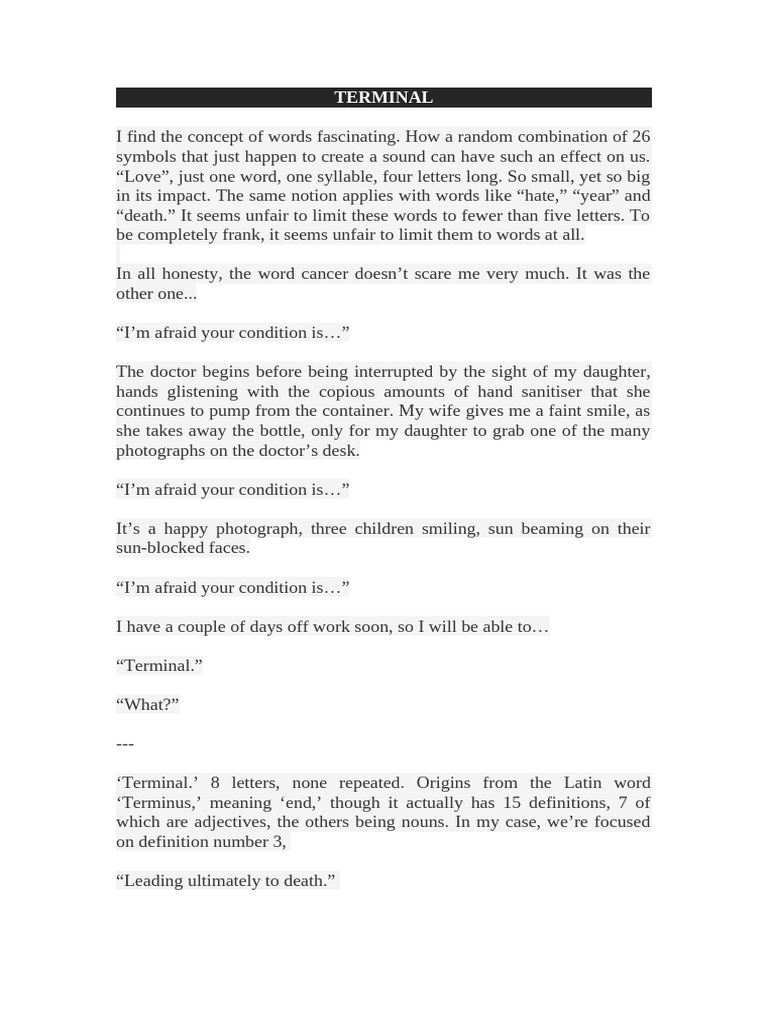 Imaginative Narrative (13 - 15) | PDF