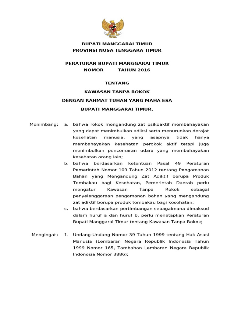 PERBUP KTR Matim | PDF