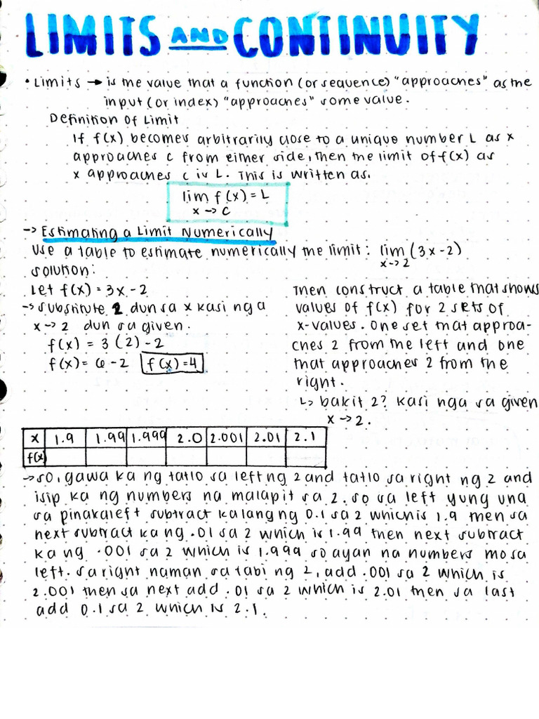 Basic Cal 3RD Q | PDF