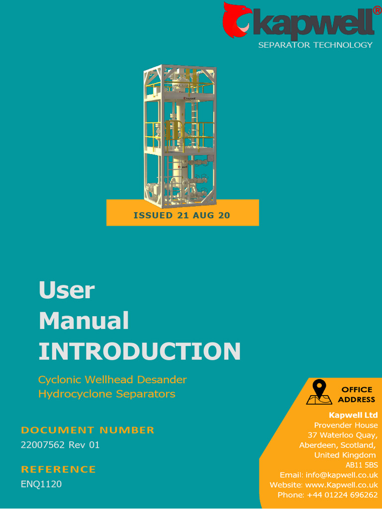 Cyclonic Wellhead Desander | PDF | Technology & Engineering
