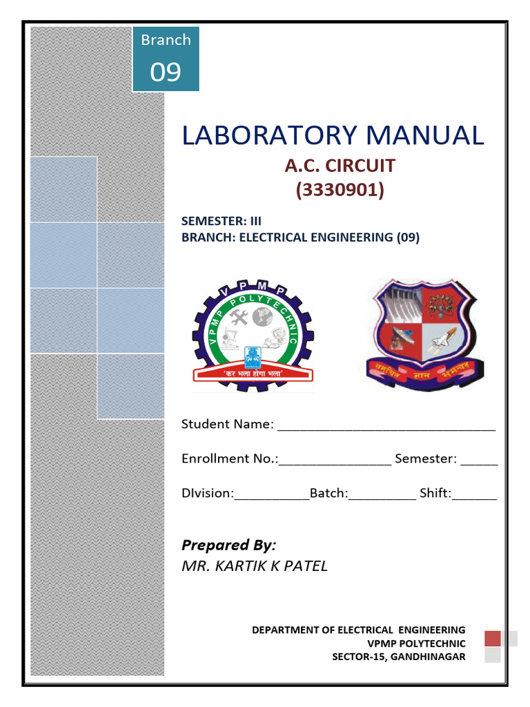 ACC Lab Manuals | PDF | Capacitor | Inductance