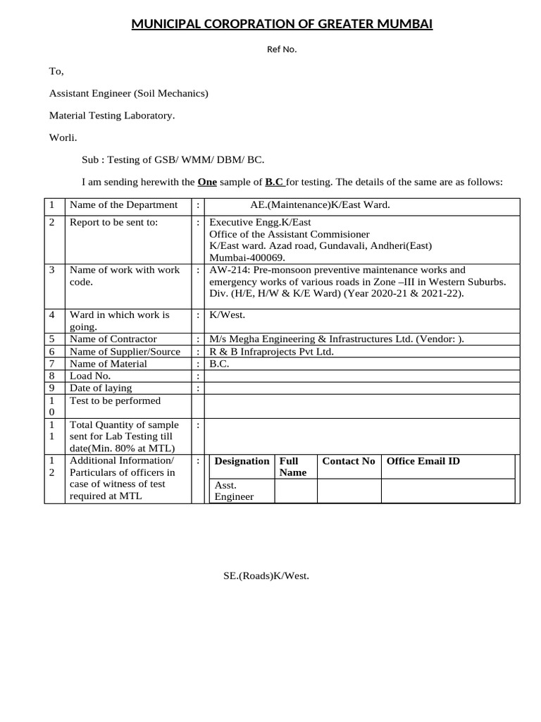 Bc Testing Format Pdf