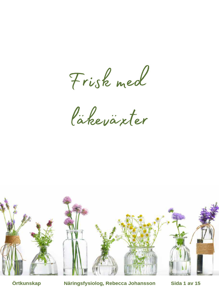Frisk Med Läkeväxter - Gratis PDF-C | PDF