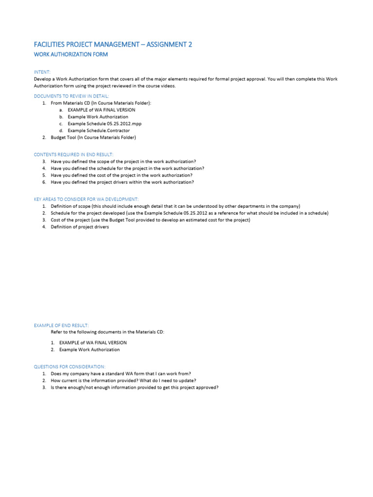 FMPM - Assignment 2 Overview | PDF