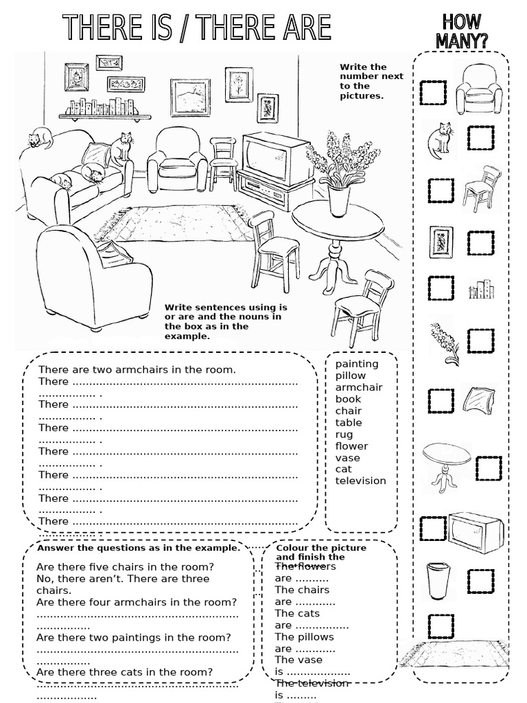 There is, there are worksheet | PDF