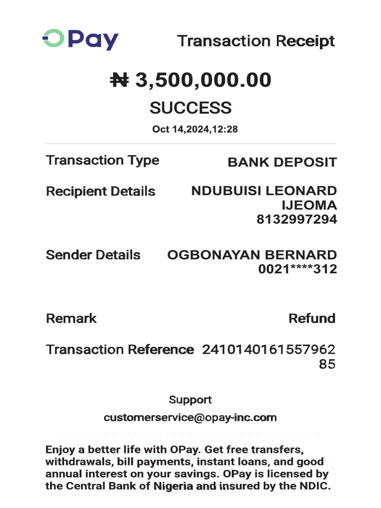 Transaction Receipt-241014016155796285 | PDF