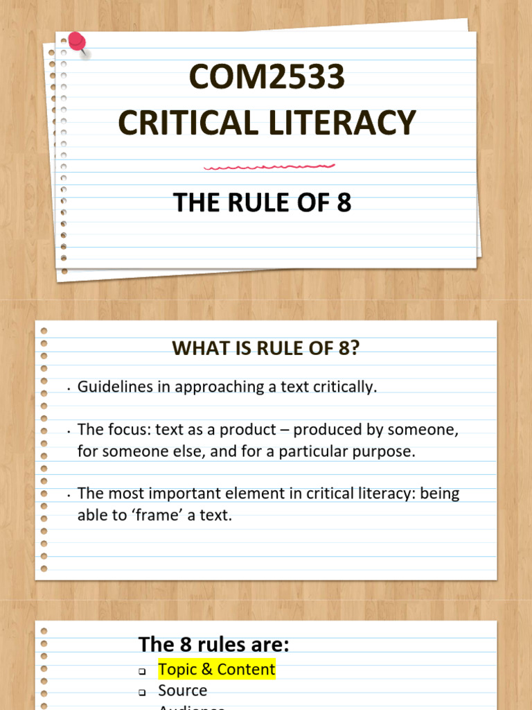 the rule of 8 CL | PDF