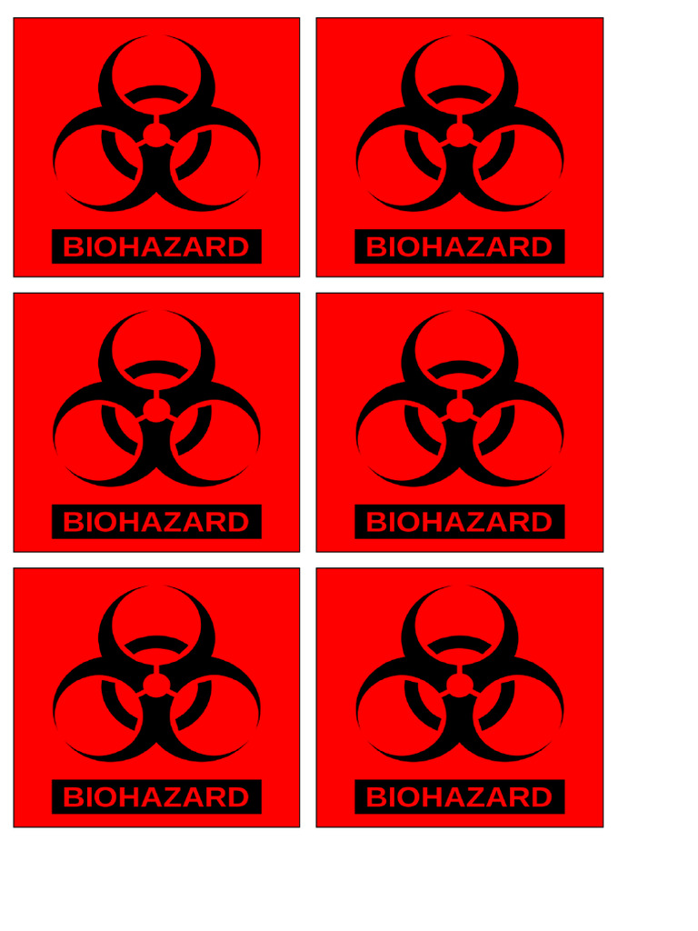 biohazard label | PDF