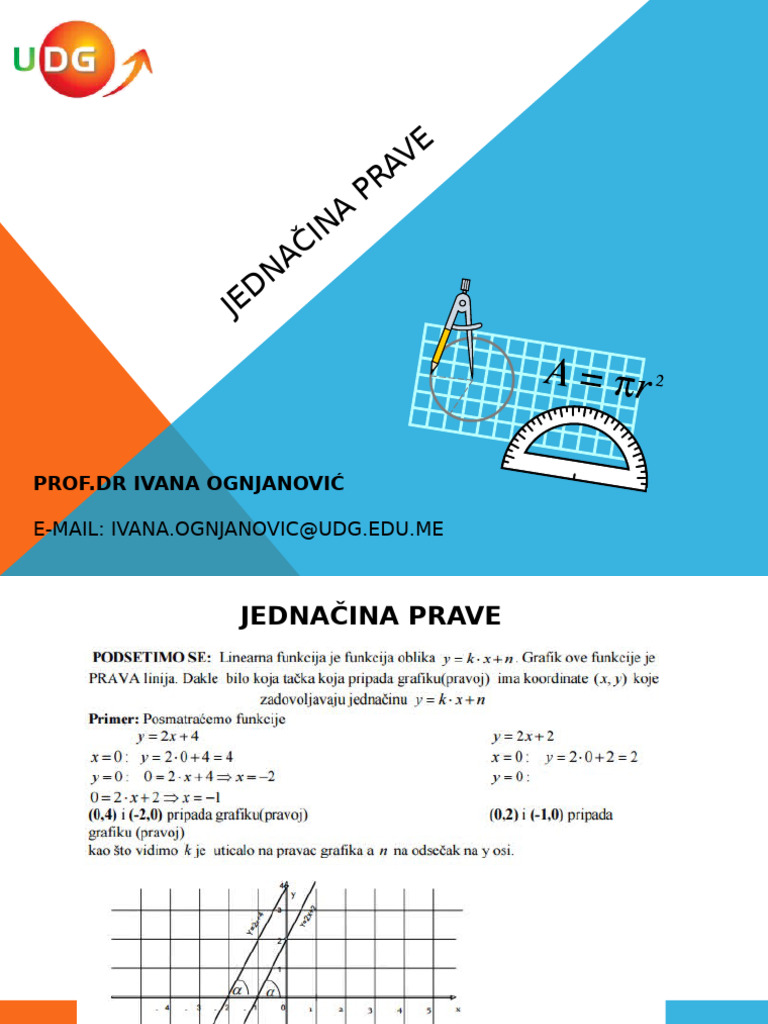 Jednacina Prave | PDF