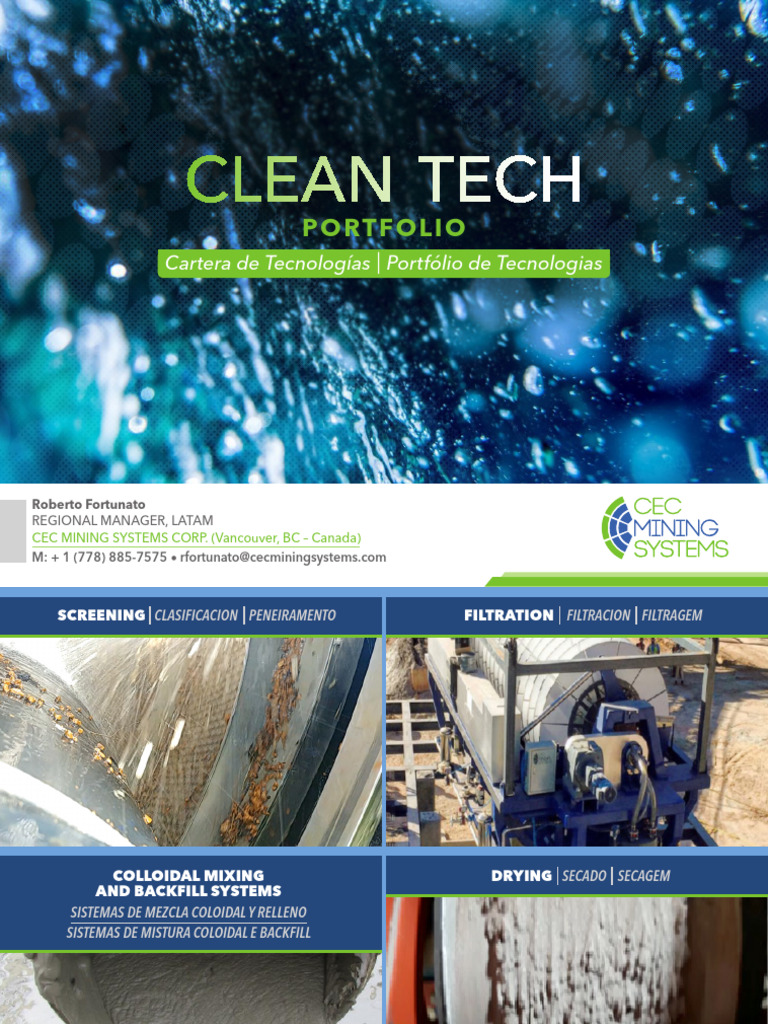 CEC-Mining Systems - Technologies Portfolio I Cartera de Tecnologías I ...