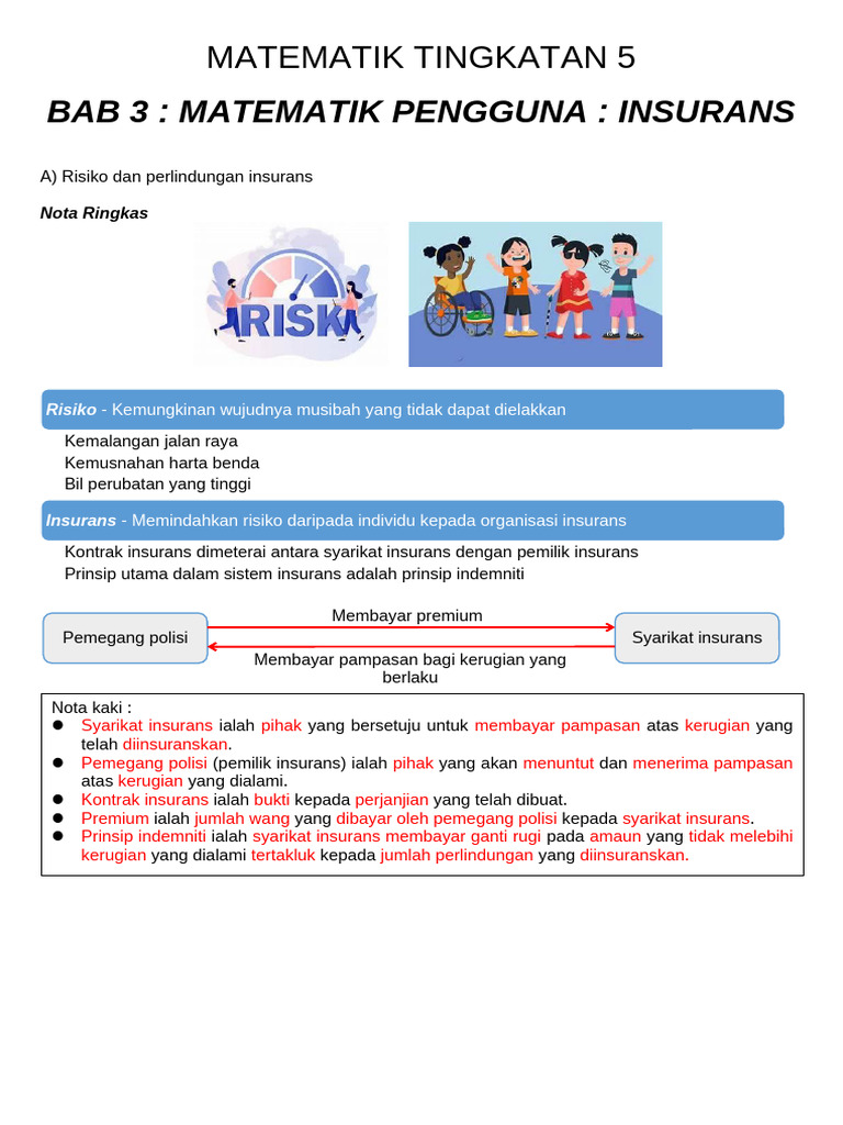 MATEMATIK TINGKATAN 5 (BAB 3) | PDF