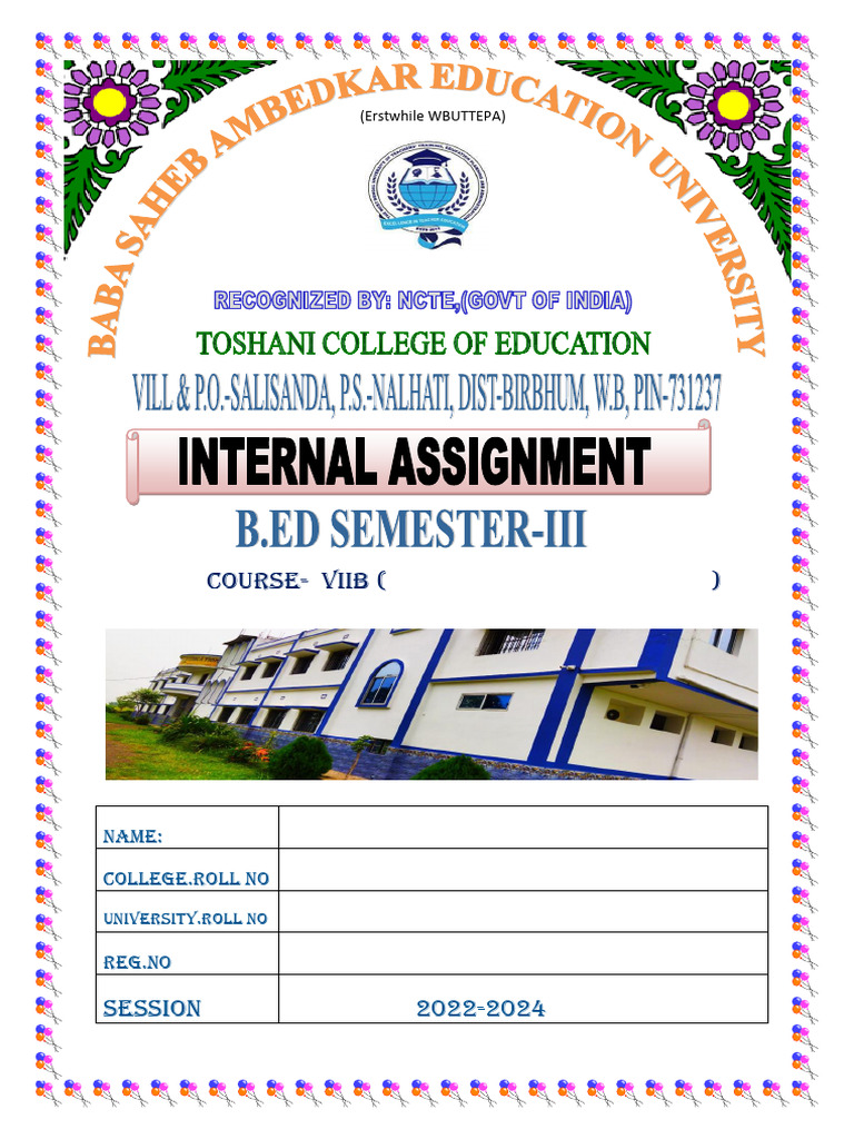 Front Page ASSIGNMENT | PDF