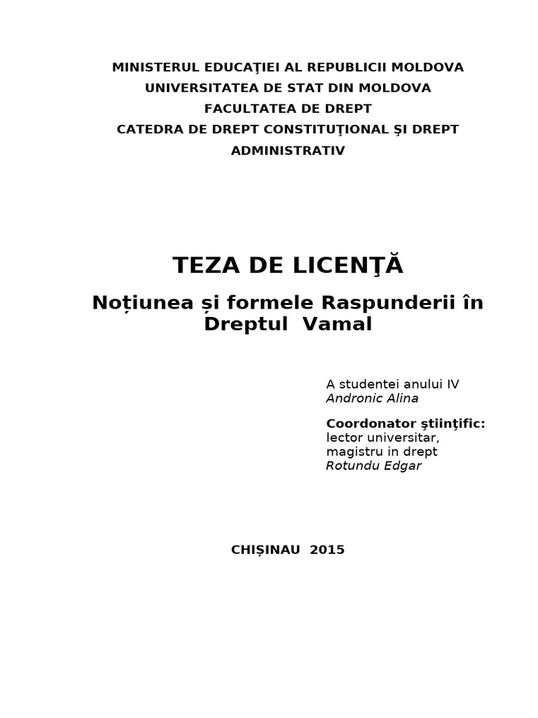 Teza Andronic Alina | PDF