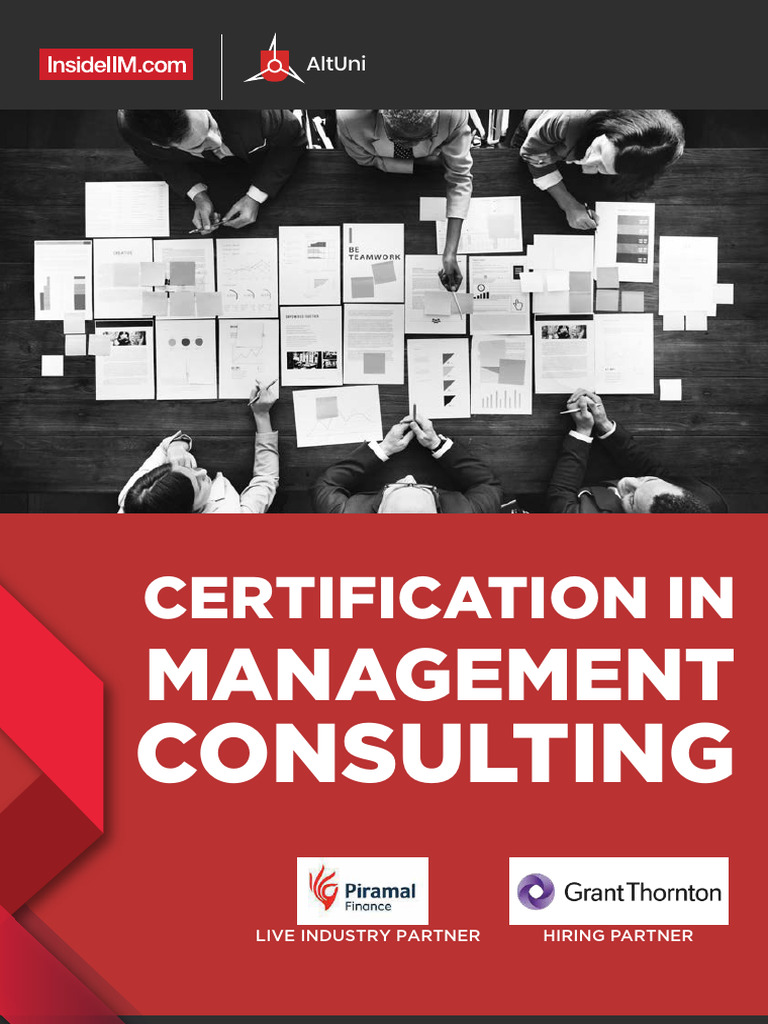 AltUni's Certification in Management Consulting Brochure | PDF