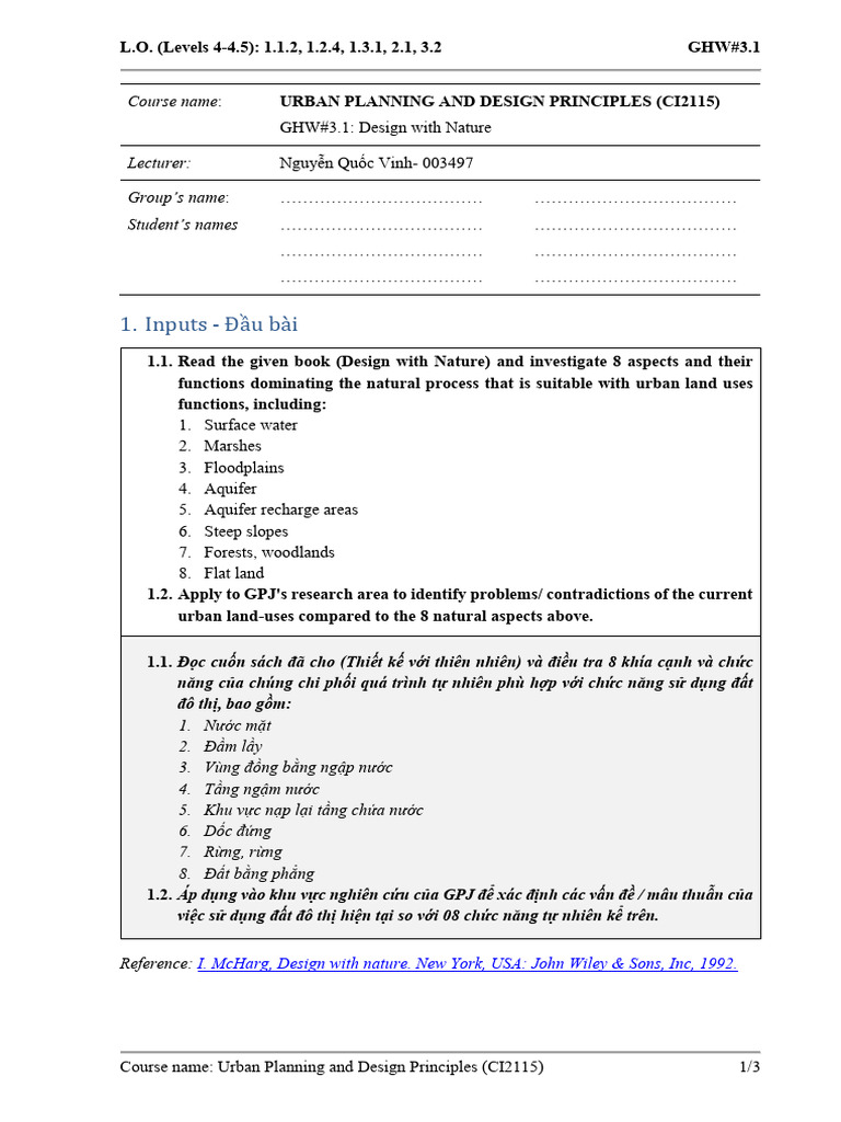 GHW#3.1-QHĐT-Design With Nature-240901 | PDF